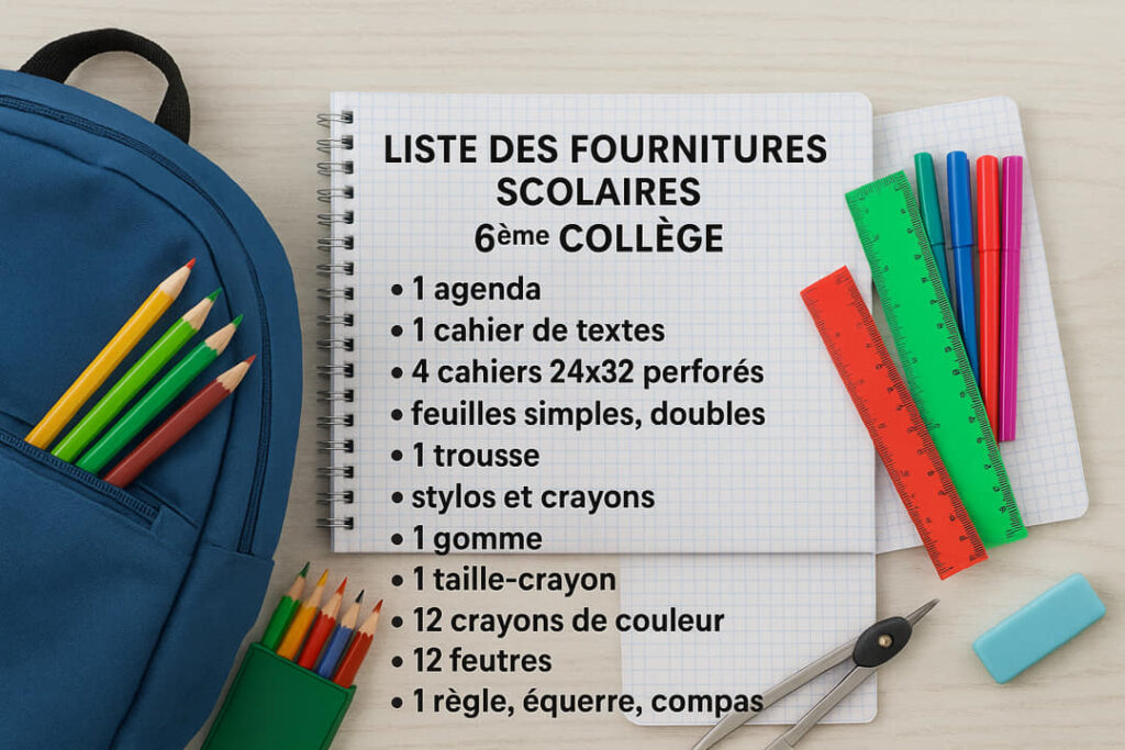 Fourniture Scolaire Pour La 6eme